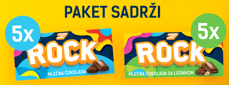 ROCK ČOKOLADA MIX 10 KOMADA - RockFam Shop